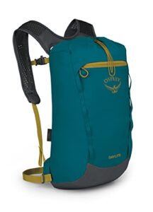 osprey daylite cinch daypack, deep peyto green/tunnel vision