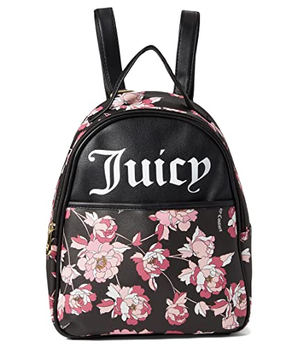 Juicy Couture Shout It Out Small Backpack Pretty Rose Black One Size