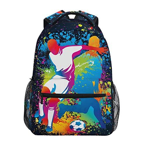 ZOEO Boys Soccer Backpack Navy Balls Player Backpacks 3-5th Grade School Bookbags