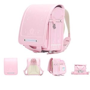 randoseru backpack ransel automatic janpanese school bag for kids PU leather waterpoof