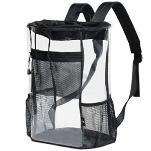 clear backpack drawstring backpack transparent backpack stadium approved clear bag unisex