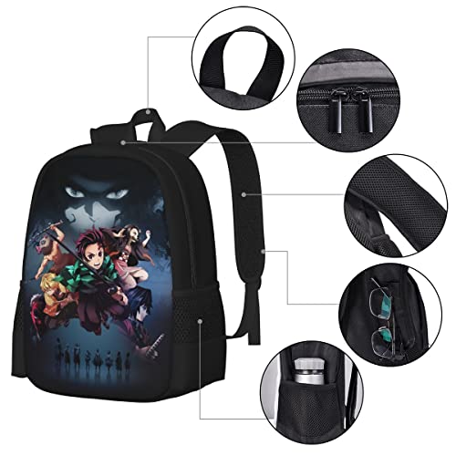 OTRPLIR Anime Backpack Durable Bookbag 17 Inch Large Capacity Laptop Bags 3D Printed Manga Daypacks