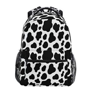 backpack geometrical cow animal print travel daypack large capacity rucksack high school book bag computer laptop bag for girls boys women men