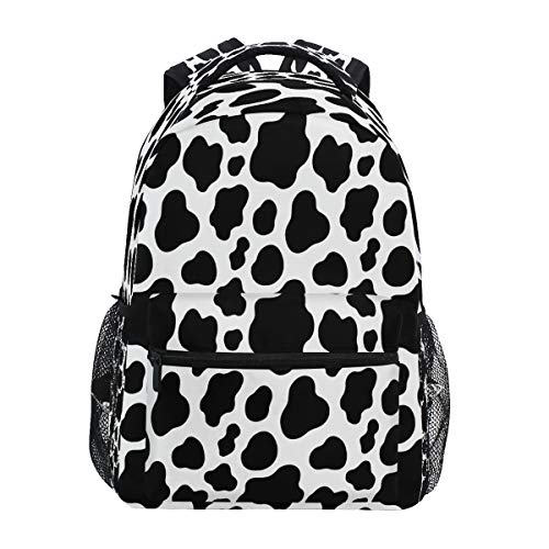 Backpack Geometrical Cow Animal Print Travel Daypack Large Capacity Rucksack High School Book Bag Computer Laptop Bag for Girls Boys Women Men