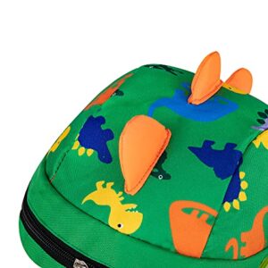 Toddler Dinosaur Mini Backpack with Leash Children Kids Baby Harness Bookbag (Green)