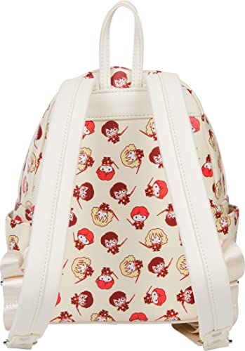 Loungefly Harry Potter Chibi Characters Wands Out All Over Print Mini Backpack