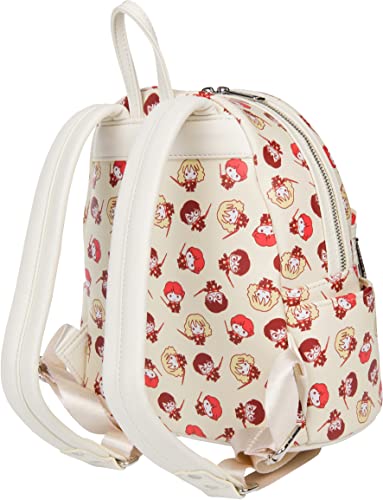 Loungefly Harry Potter Chibi Characters Wands Out All Over Print Mini Backpack