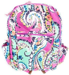 vera bradley lighten up grand backpack in wildflower paisley