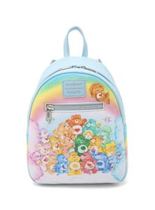 loungefly care bears vintage rainbow mini backpack