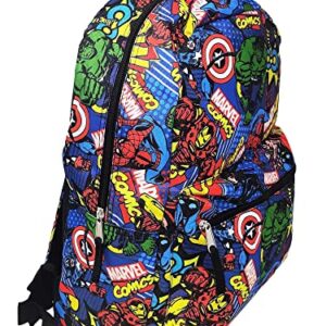 Marvel Avengers 16" Backpack AOP Hulk Captain America Iron Man Spider-Man Thor