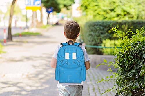 ZOSENY Kids Backpack for Boys Girls,Cute Travel Girls Backpack(17-inch), Light Blue Laptop Backpacks for Women Men.