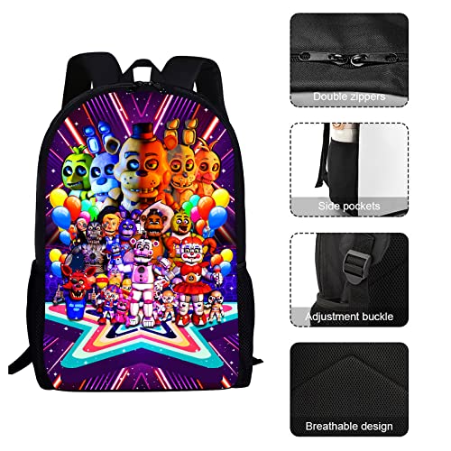 MOSKUTZ 3D Print Anime Backpacks Cartoon Game Backpack Fashion Anime Backpack Game Travel Bags 17 Inch A