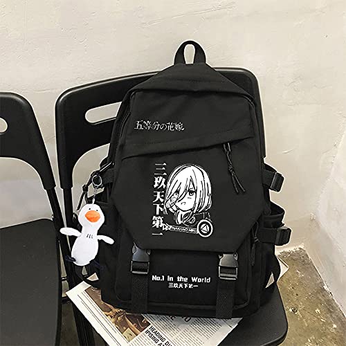 Qiqioog Nakano Miku Quintessential Bride Backpack Nylon Large Capacity Waterproof Student Travel Durable Strong Load Bag