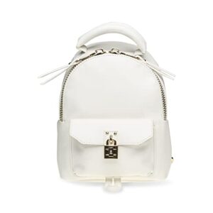 steve madden women’s jake mini backpack, white, one size