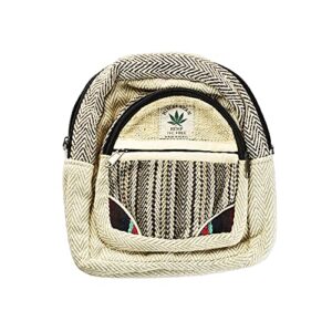 threadheads himalayan hemp southwestern mini backpack – 8″x9″