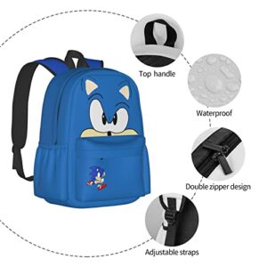 Anime Backpack For Boys&Girls，3D Print Canvas School Backpack Bookbag with Adjustable Shoulder Straps & Padded Back,17 inch Large Backpack