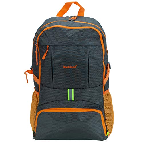 Rockland Packable Stowaway Backpack, Charcoal, Large