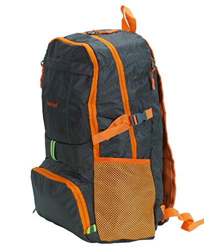 Rockland Packable Stowaway Backpack, Charcoal, Large