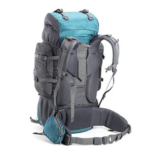 Tripole Walker 65 Litres Rucksack With 20 Litre Foldable Day Pack | Internal Frame With Metal Rod | Rain Cover | Bottom Opening | Laptop Section (Sea Green)