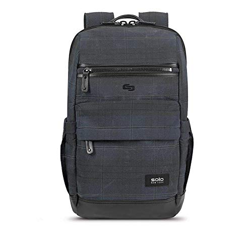 Solo New York Highland Boyd Laptop Backpack, Navy/Black Plaid