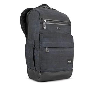 Solo New York Highland Boyd Laptop Backpack, Navy/Black Plaid