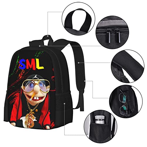 Sml Jeffy Backpack For Boys Girls Large Capacity Bookbag Cute School Book Bag Lightweight Travel Hiking Bookbag Daypack