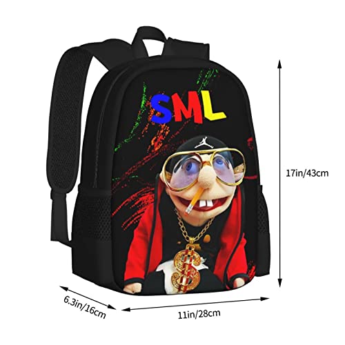 Sml Jeffy Backpack For Boys Girls Large Capacity Bookbag Cute School Book Bag Lightweight Travel Hiking Bookbag Daypack