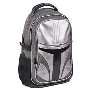 cerdá officially licensed star wars mandalorian backpack, multicoloured, large