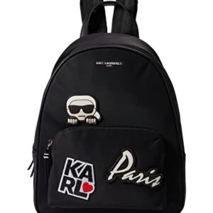 Karl Lagerfeld Paris Khloe Backpack Black Patch One Size