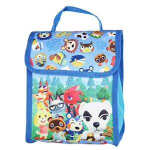 Animal Crossing Character Print Backpack 5 pc Set Lunch Tote Keychain