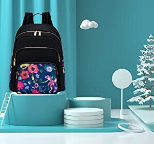 SVRVGV Nylon Backpacks for Women Casual Fashion Backpacks Purse Travel Rucksack Daypack for Girl Student