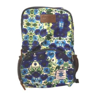 Resilience Medical Limited Edition Blue Flower Canvas Backpack