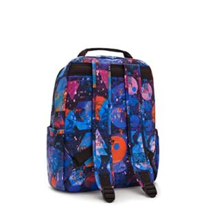 Kipling Women's Shelden 15" Laptop, Adjustable Straps, Front Zip Pocket, Nylon Backpack, Galaxy Illusion, 12''L x 15.5''H x 5''D