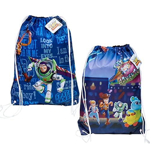 Fast Forward Toy Story Backpack for Kids Set - Toy Story Travel Bag Bundle with 11” Mini Toy Story Backpack, Toy Story Drawstring Bag | Toy Story Backpack Toddler