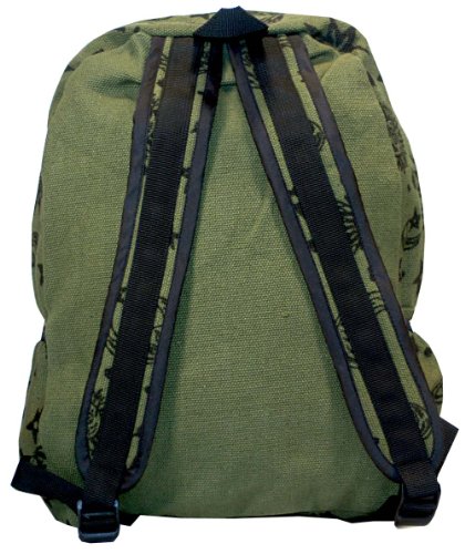 Dominion Sun Moon Planets and Stars Celestial Green Backpack