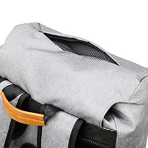 PKG Cambridge (31L) Backpack. 600D Water Resistant Double Layer Construction. 16" Laptop (Light Grey/Tan)