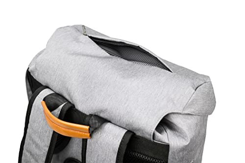 PKG Cambridge (31L) Backpack. 600D Water Resistant Double Layer Construction. 16" Laptop (Light Grey/Tan)