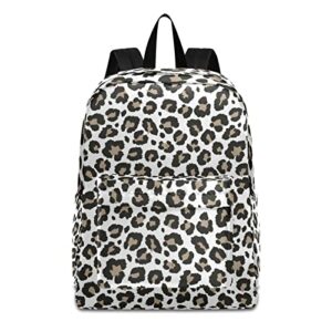 leopard cheetah backpack, travel rucksack lightweight school bookbag daypack for adults teen students boys girls