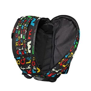 YPPAHHHH Education Alphabet School Bag Backpack College Bookbag, Rainbow Letter Laptop Backpacks Computer Bag Travel Hiking Camping Daypack for Women Girls Men Boys Students