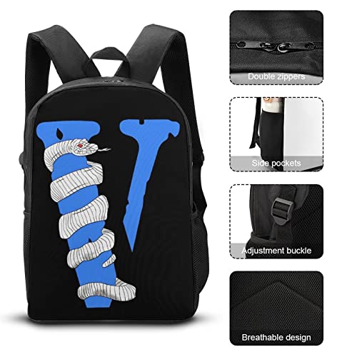 17 Inchs Laptop Backpack Lightweight Bookbag Fashion Big V Casual Backpack Outdoor Hiking Travel Backpacks