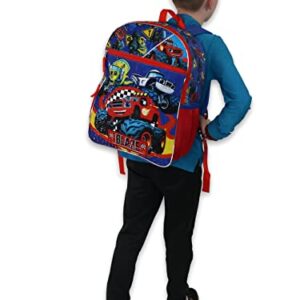 Nickelodeon Blaze and the Monster Machines Boys 16" Backpack 5 piece School Set (One Size, Blue)