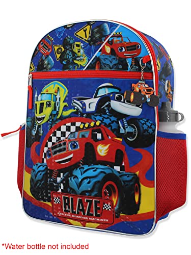 Nickelodeon Blaze and the Monster Machines Boys 16" Backpack 5 piece School Set (One Size, Blue)