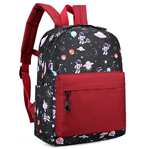 Vanaheimr Toddler Kids Backpack Boy Astronauts Universe Preschool Cute Backpack Child Daycare School Bag Nursery with Chest Strap