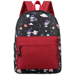 Vanaheimr Toddler Kids Backpack Boy Astronauts Universe Preschool Cute Backpack Child Daycare School Bag Nursery with Chest Strap