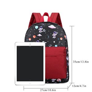 Vanaheimr Toddler Kids Backpack Boy Astronauts Universe Preschool Cute Backpack Child Daycare School Bag Nursery with Chest Strap