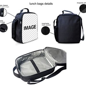 UNICEU 3 Pieces Set Cosmic Planet Galaxy Backpack+Insulated Lunch Box+Pencil Bag for Kids Back to School