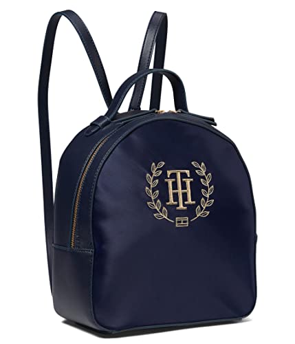 Tommy Hilfiger Lana Mini Dome Backpack Satin PVC Crest Tommy Navy One Size