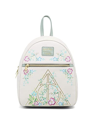 Loungefly Harry Potter Deathly Hallows Floral Mini Backpack