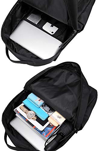 Abshoo Lightweight Classic Nylon Daypack Waterproof Womens School Backpack For Teen Girls Bookbag (Black)