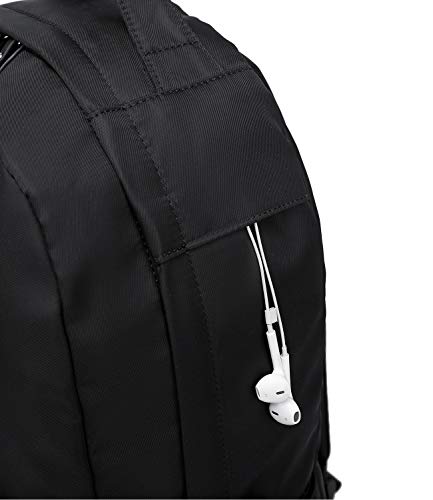 Abshoo Lightweight Classic Nylon Daypack Waterproof Womens School Backpack For Teen Girls Bookbag (Black)